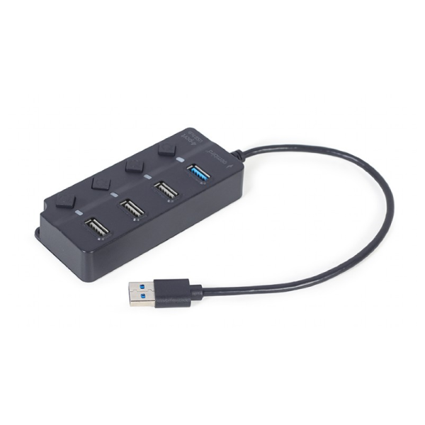 USB razdelilnik s stikalom 4-vrata UHB-U3P1U2P3P-01 - Catena d.o.o.